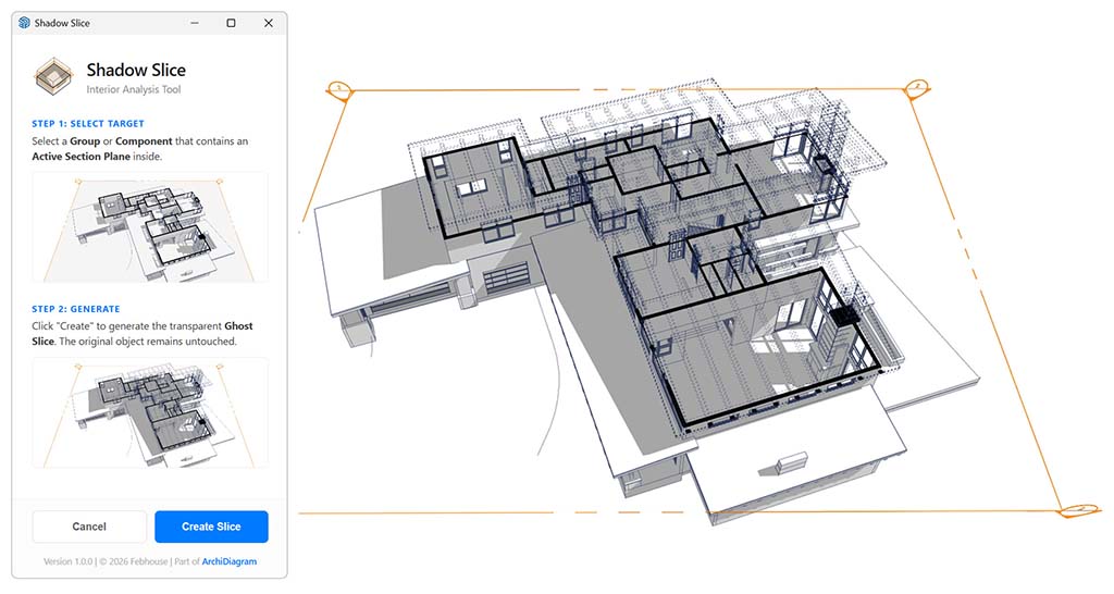 Shadow Slice: Interior Shadow Analysis & Sun Study Tool